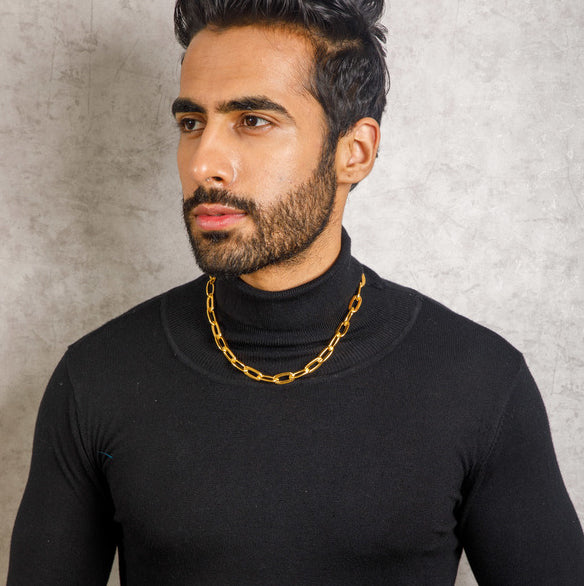 Coupled chain-18k Gold Plated– SA.BA DESIGNS